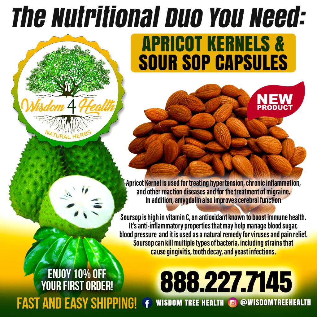 Apricot Kernels and Sour Sop Capsules – Wisdom 4 Health